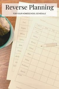 Reverse Planning: The Best Tracking for Your Homeschool