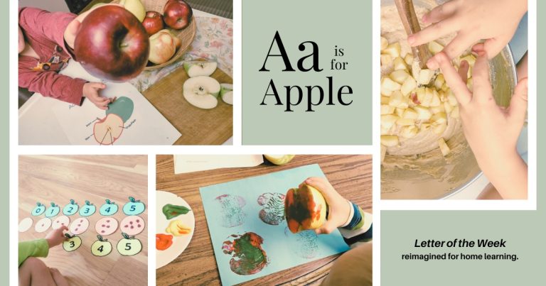Free Aa is for Apple Homeschool Preschool Lessons