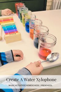 Fun Preschool Music Activities: The Water Xylophone