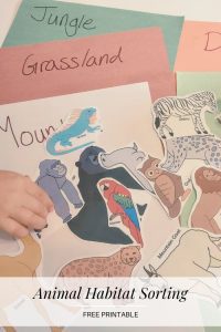Animal Habitats for Kindergarten: Free Printable & More